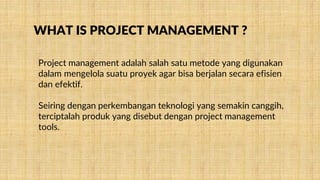 Alat Bantu dalam Pe;aksanaan Project Management | PDF