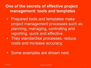 Project management tools and templates | PPT | Free Download
