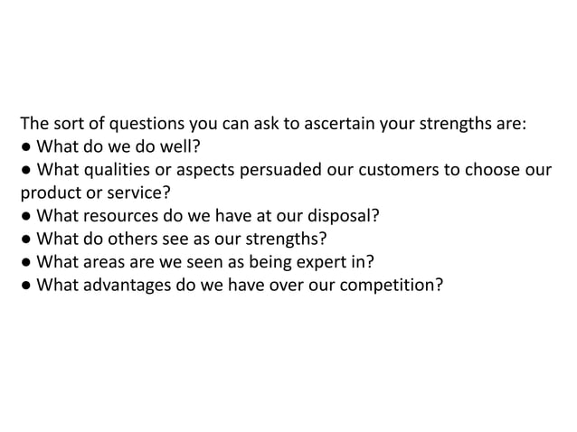 Project Management Tools and Techniques (SWOT- Strength, Weakness ...