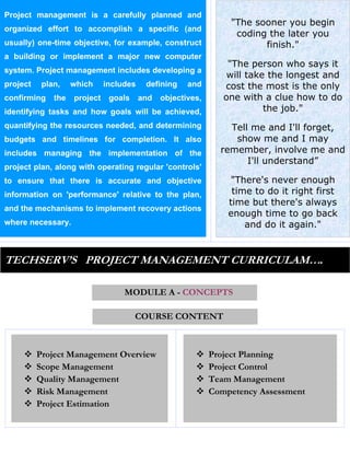 IT PROJECT MANAGEMENT TRAINING | PDF