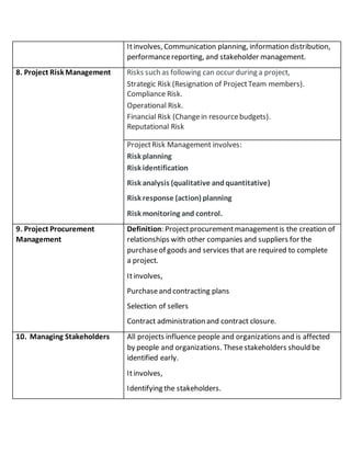 Project Management Training | PDF