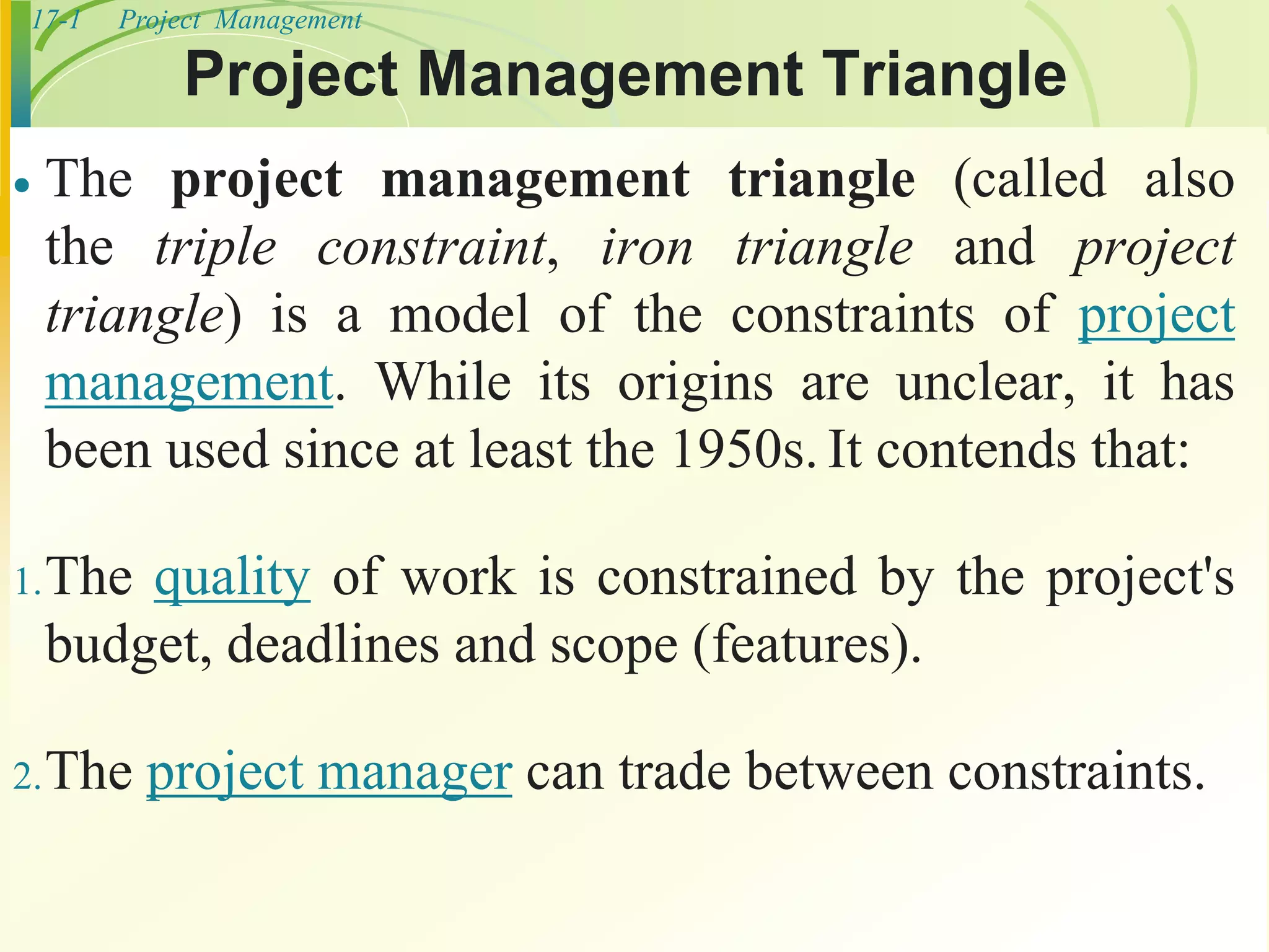 Project Management Triangle.ppt