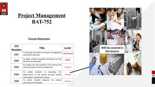 Project Management Unit 3 Lecture 3.1.ppt