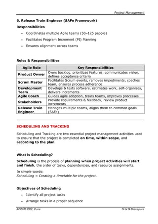 Project Management Unit II SE OE-II SPPU (2024 Pattern) | PDF