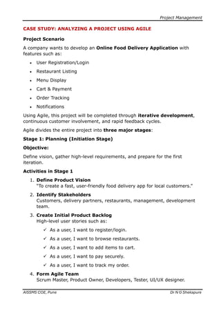 Project Management Unit II SE OE-II SPPU (2024 Pattern) | PDF
