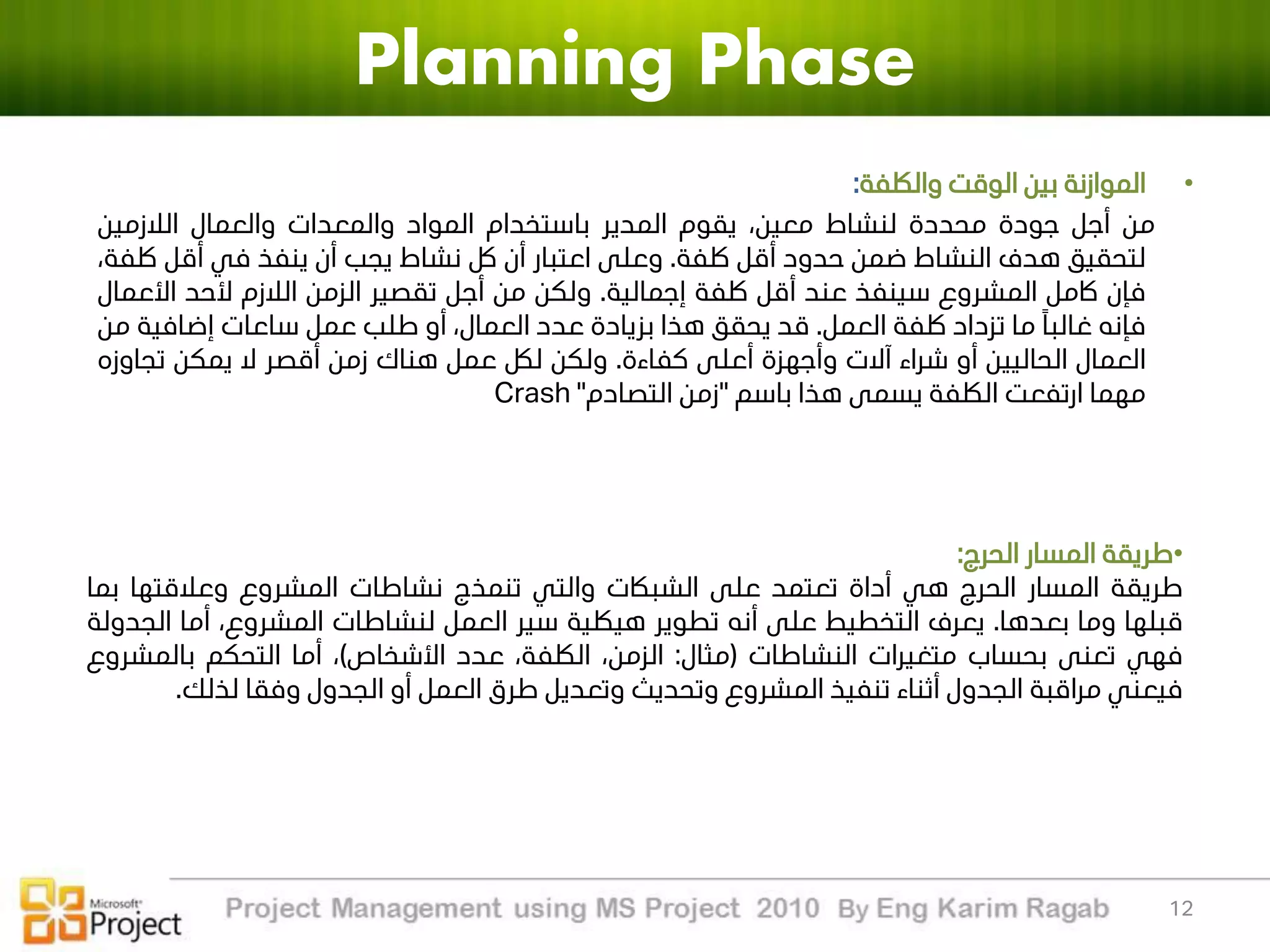 Microsoft project 2010 by Karim Ragab | PDF