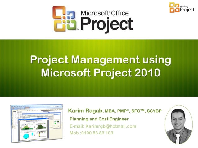Microsoft project 2010 by Karim Ragab | PDF