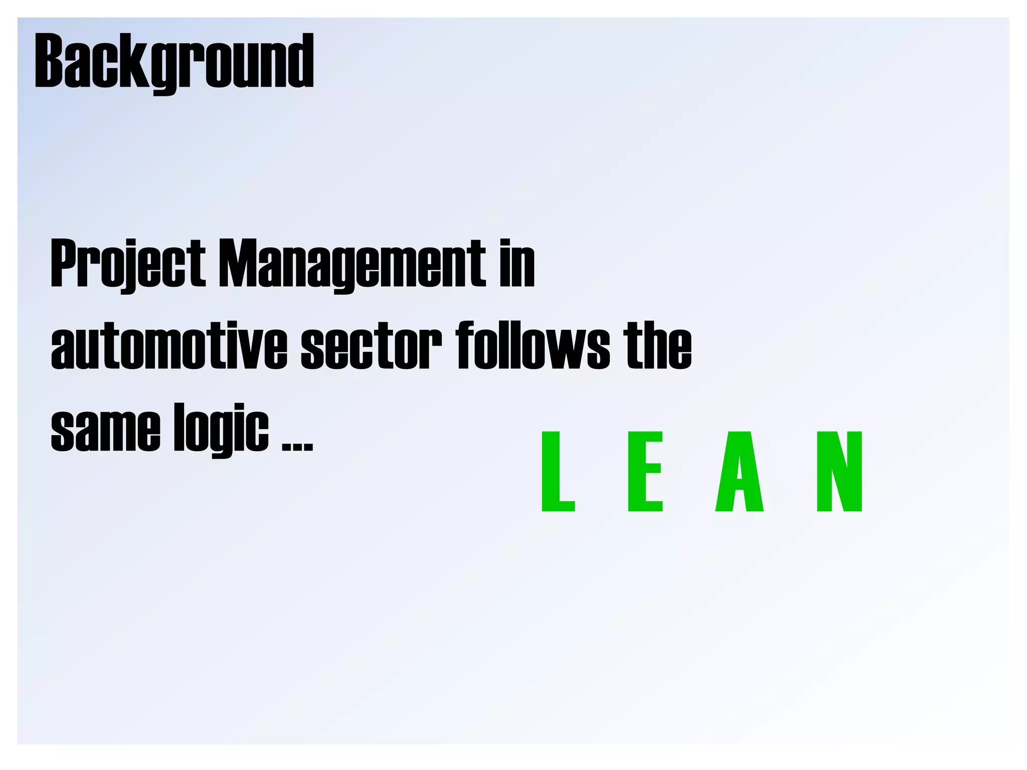 Project Management In The Automotive Industry | PPTX