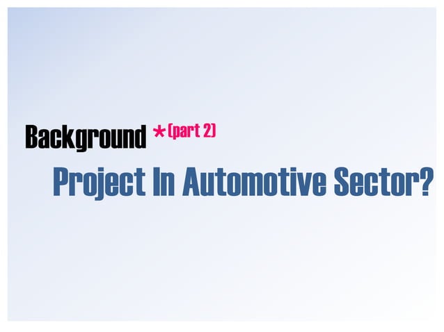 Project Management In The Automotive Industry | PPTX