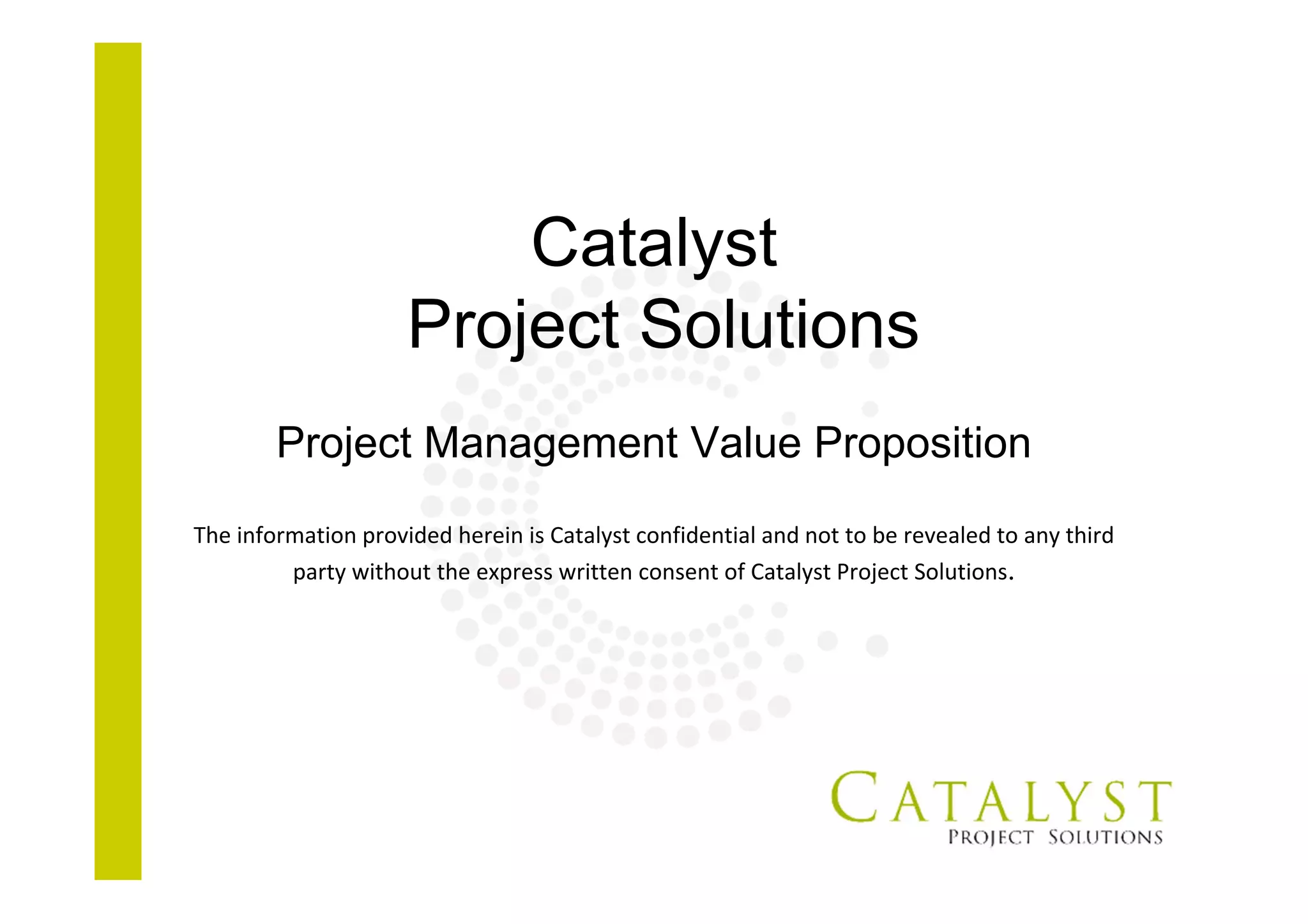 Project Management Value Proposition V1.0 | PDF