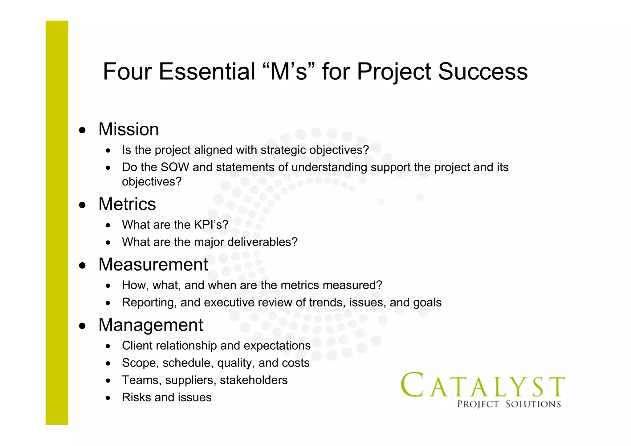 Project Management Value Proposition V1.0 | PDF
