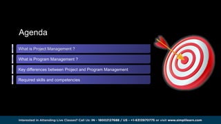 Project Manager vs Program Manager - What’s the Difference ? | Project ...