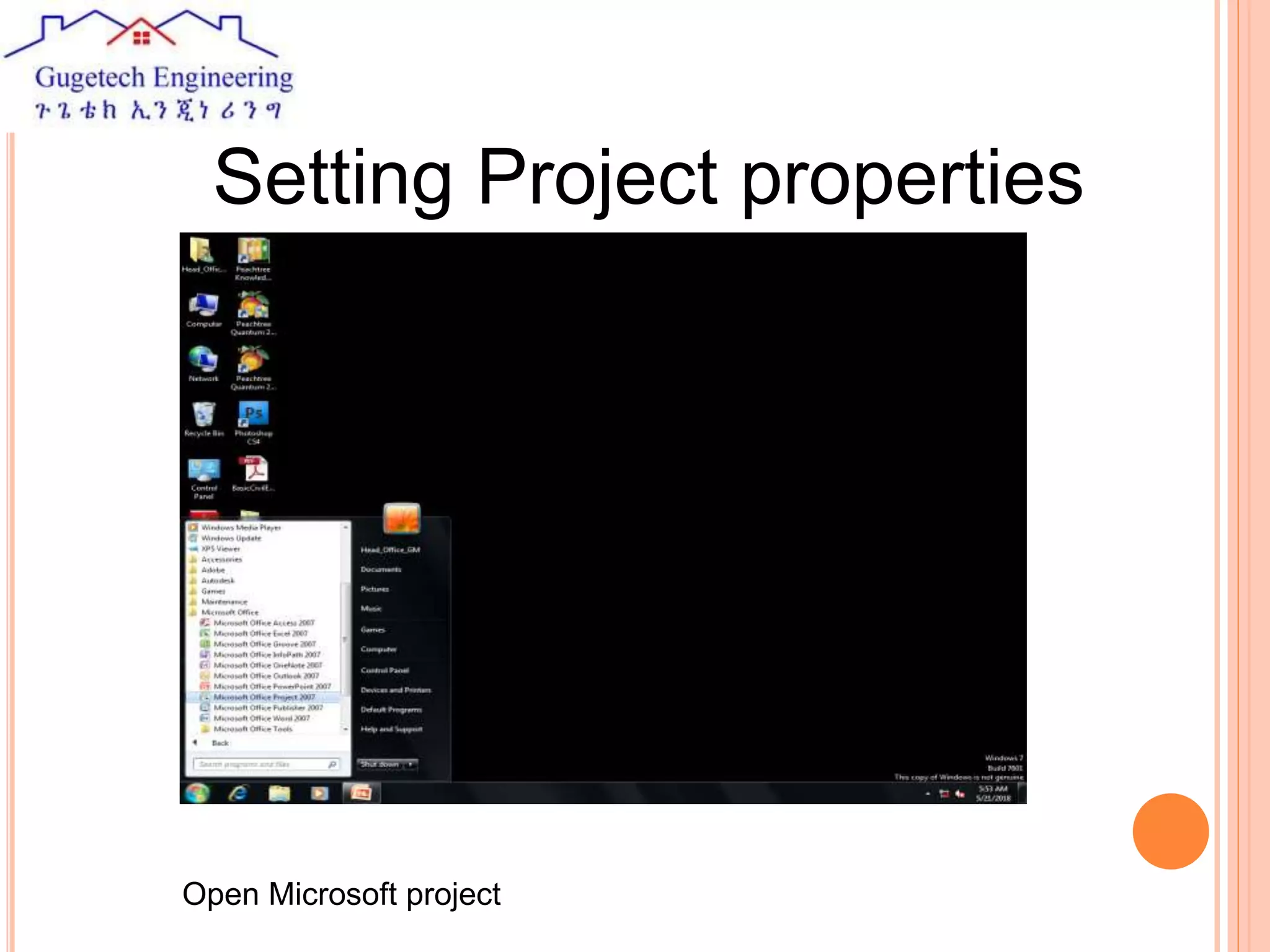Project management with ms project 2007 | PPT