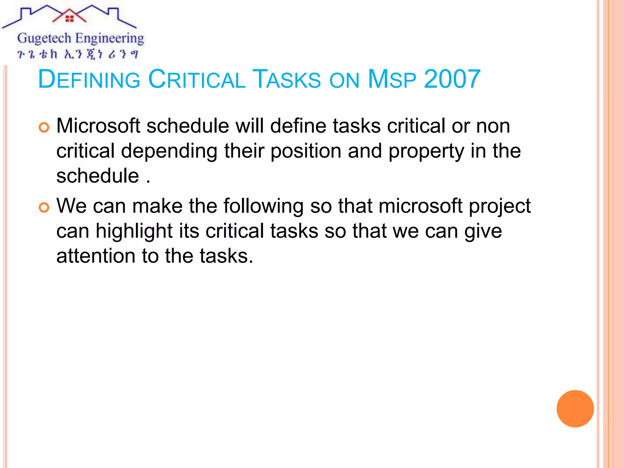 Project management with ms project 2007 | PPT