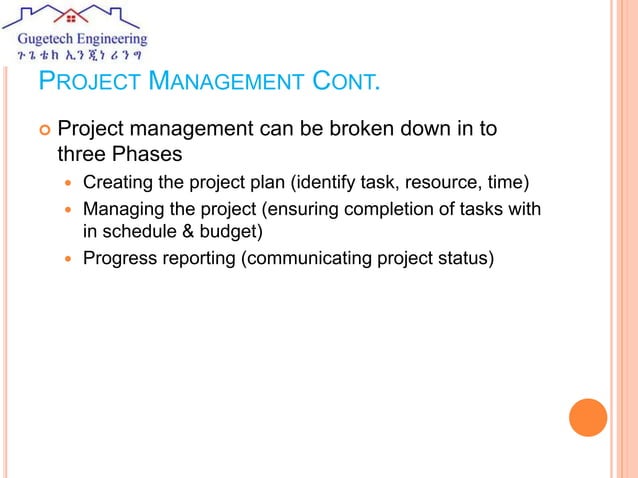 Project management with ms project 2007 | PPT