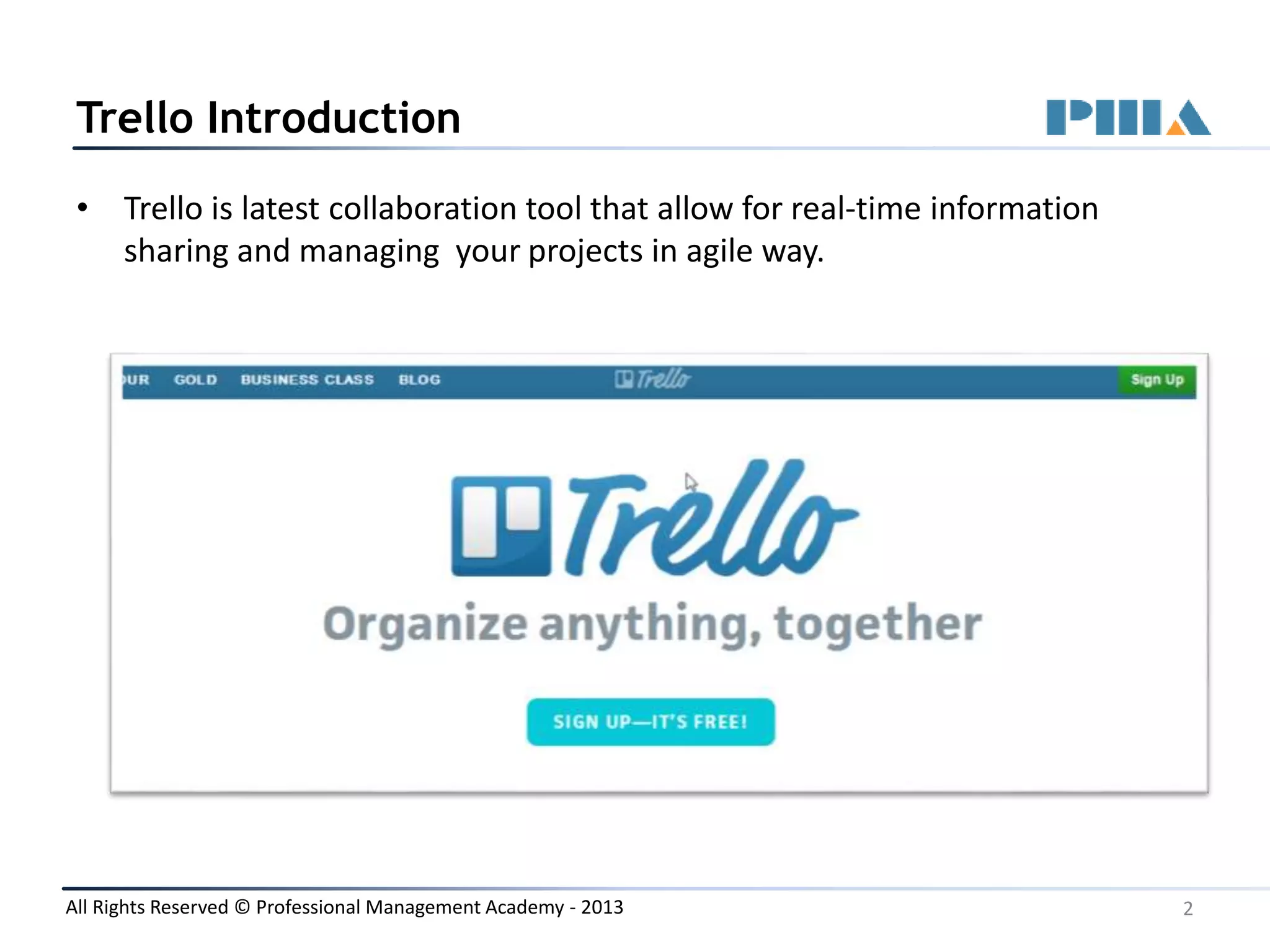 Project management with trello 101 | PPTX