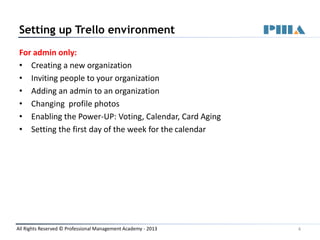 Project management with trello 101 | PPTX