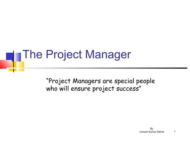 Project manager | PPT | Career Advice | Careers
