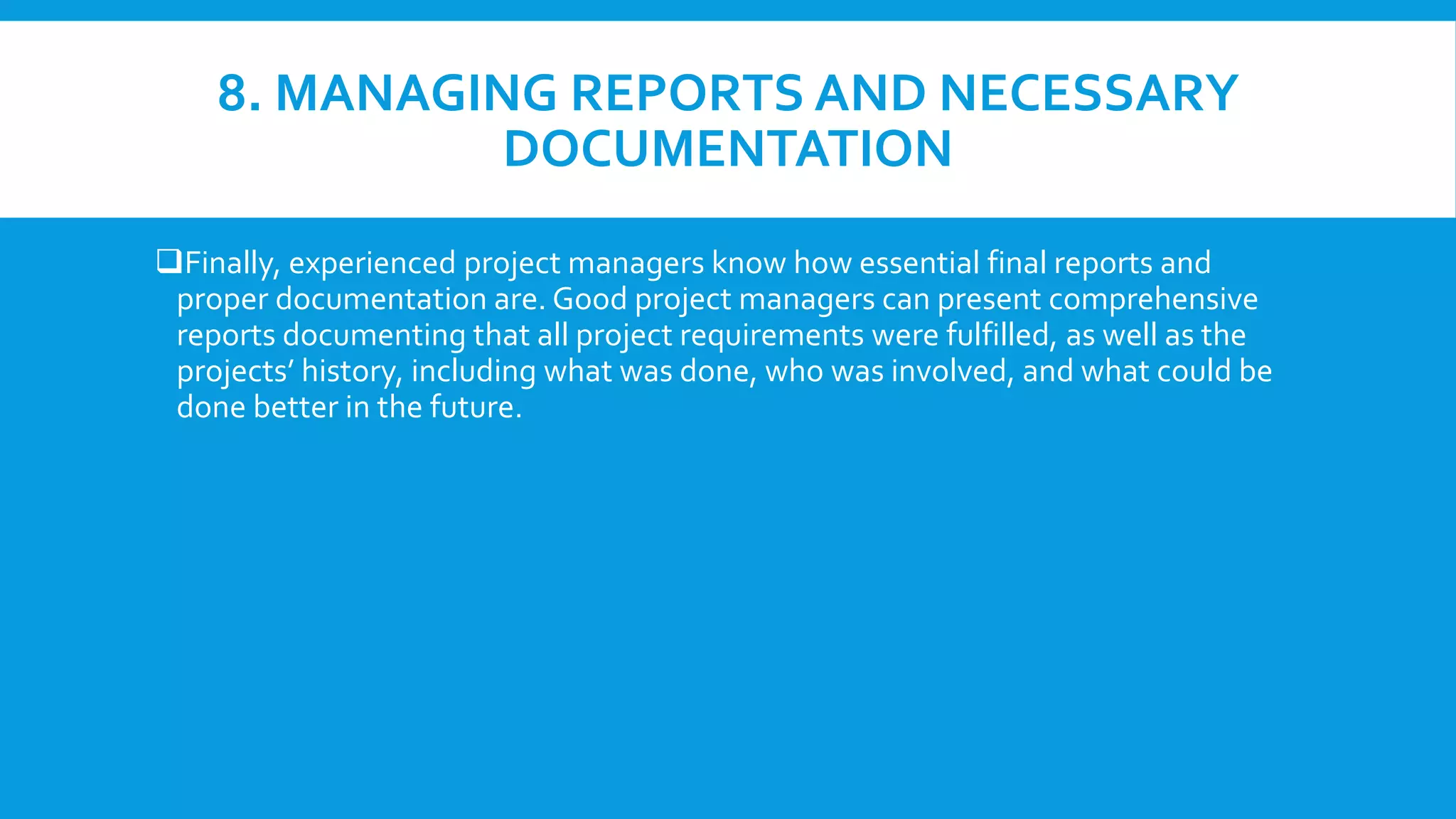 Role and Responsibilities of Project Manager | PPTX