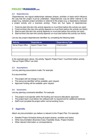 Project manager project-plan-template-cm | DOCX