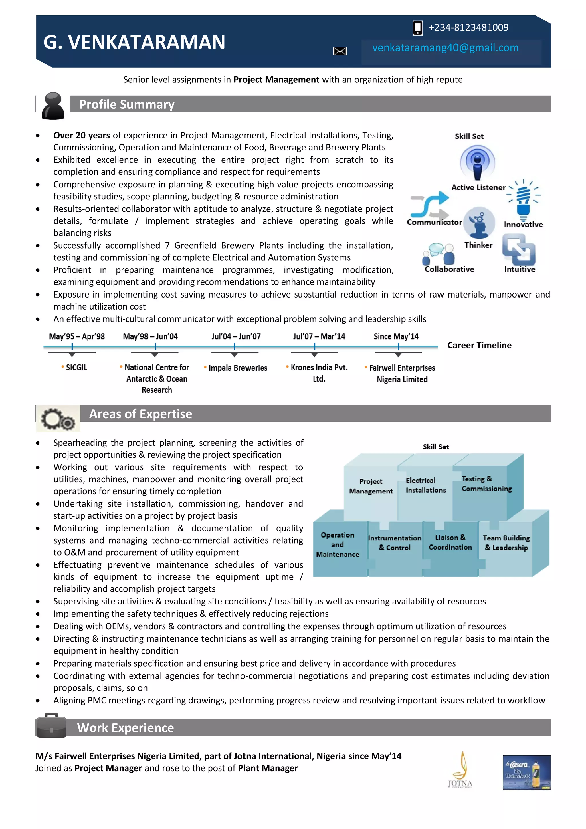 Project manager venkat cv | PDF