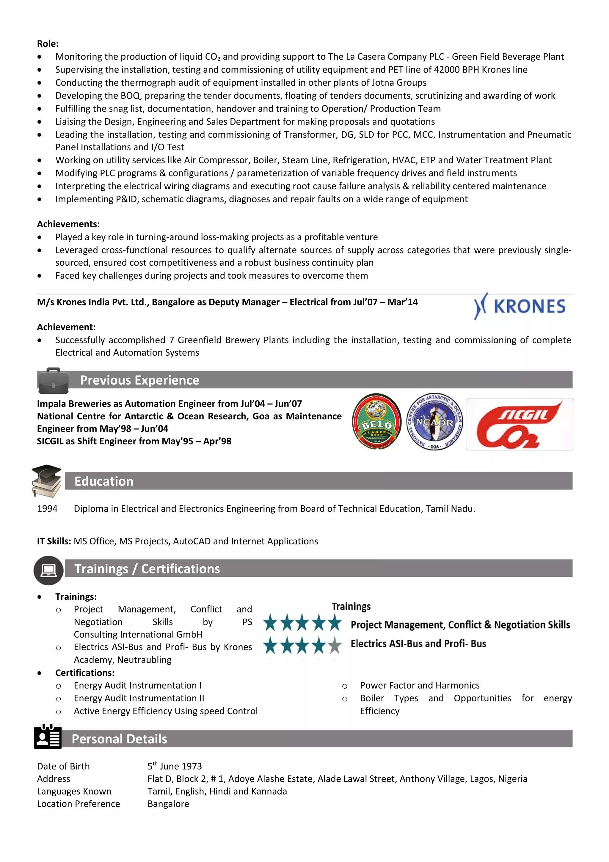 Project manager venkat cv | PDF