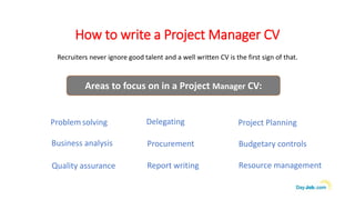 Project manager cv example | PPTX