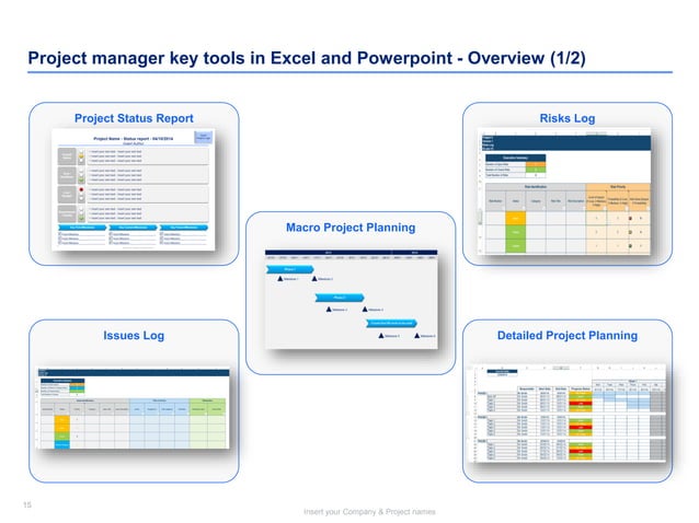 Project Manager Toolkit in Powerpoint & Excel | PPT