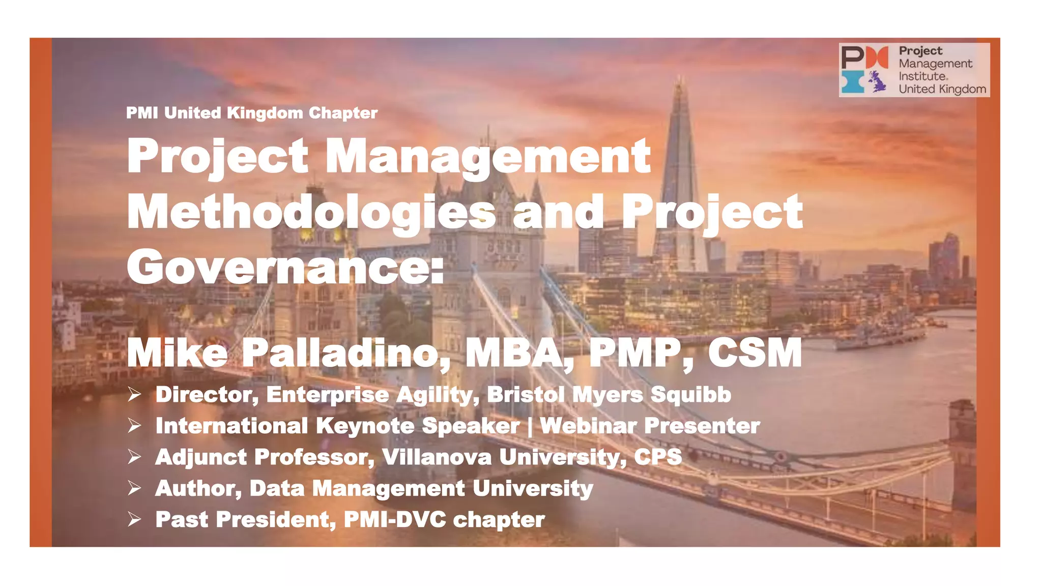 Project Management Methodologies and Project Governance | PPTX