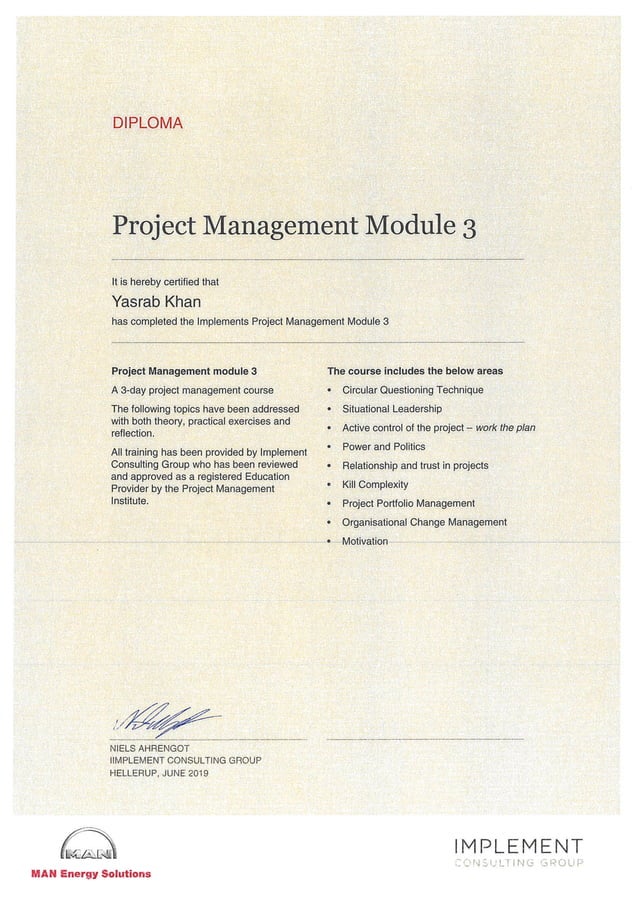 Diploma: Project Management Module 3 | PDF