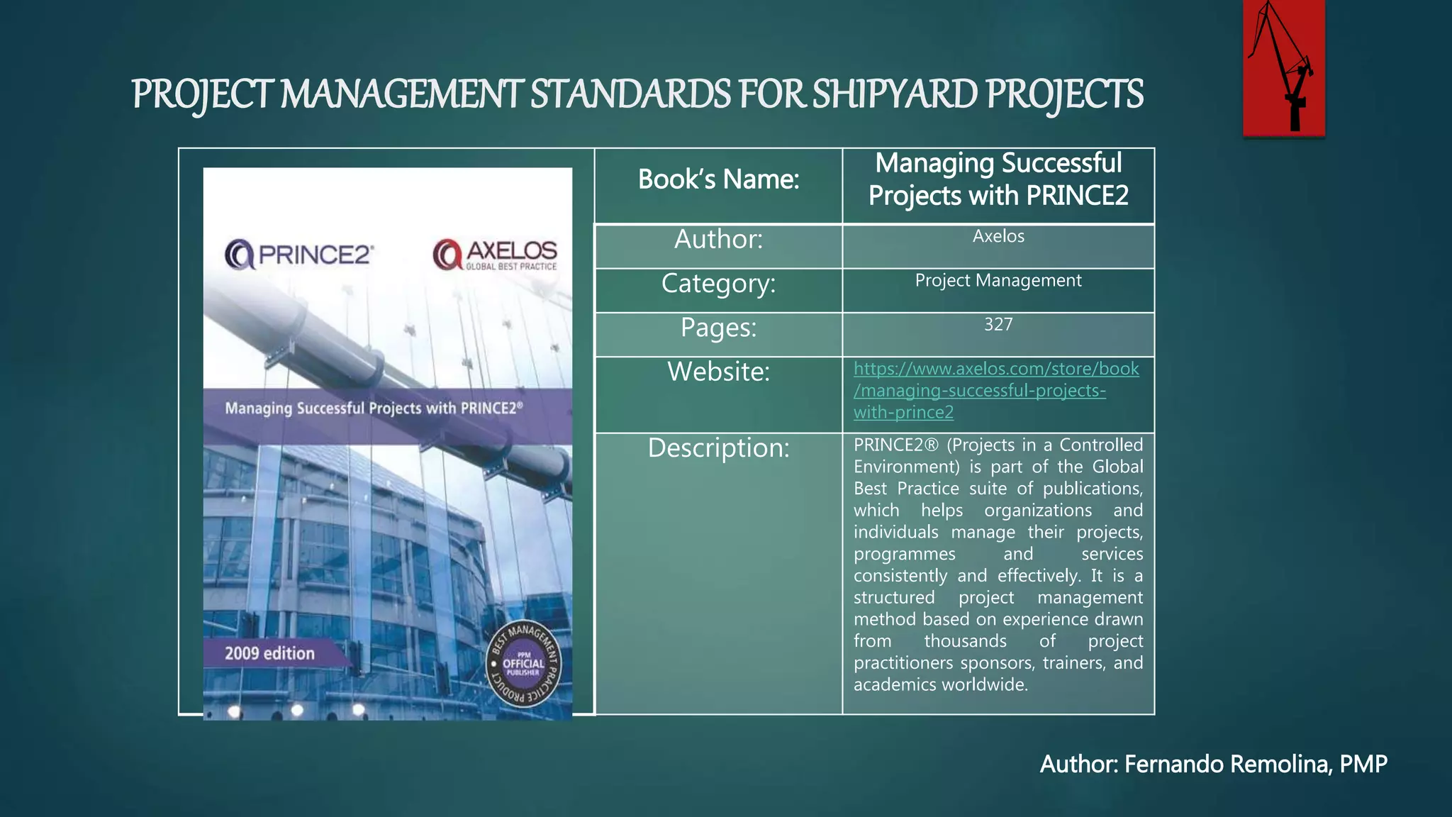 Project management standards for shipyard projects | PPTX