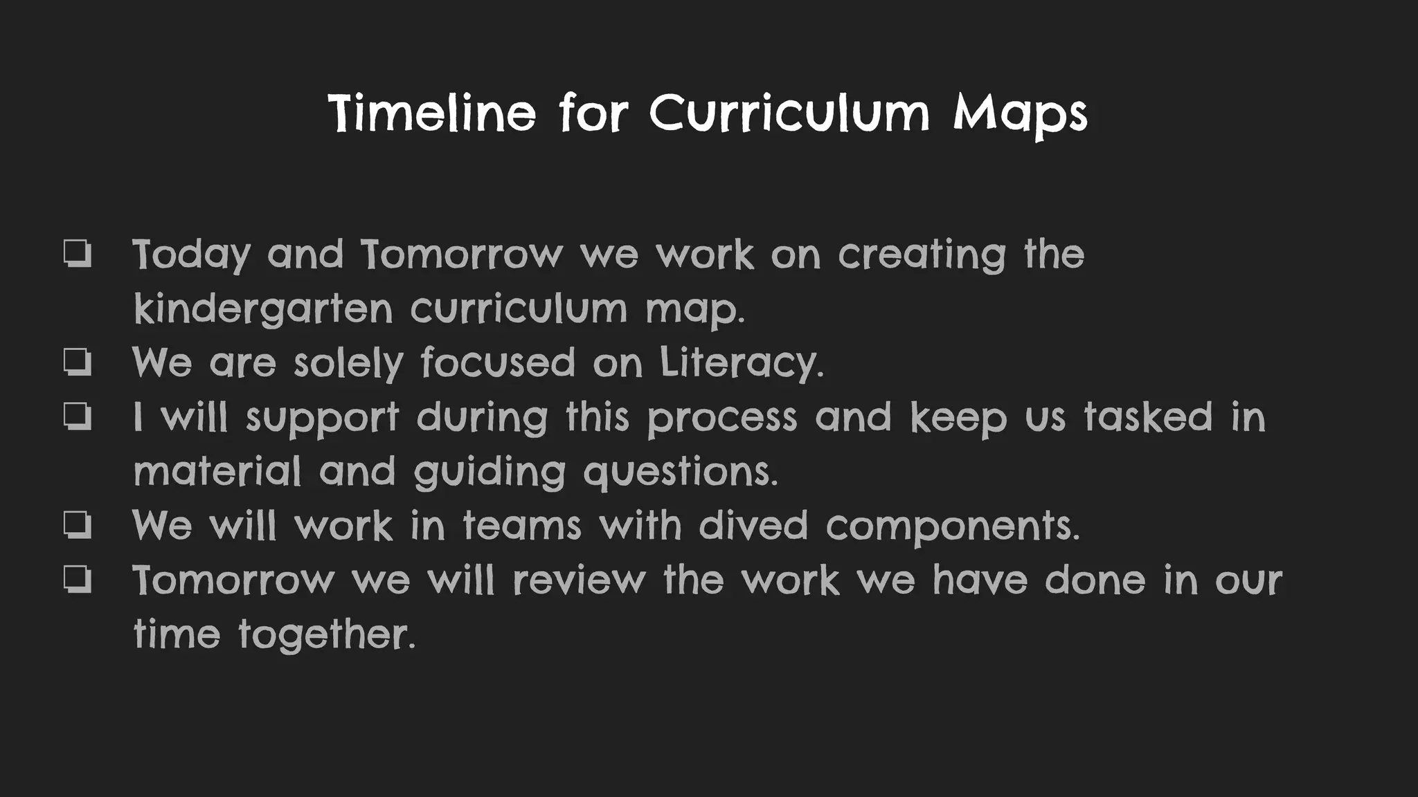 Project map curriculum map development guide | PPT