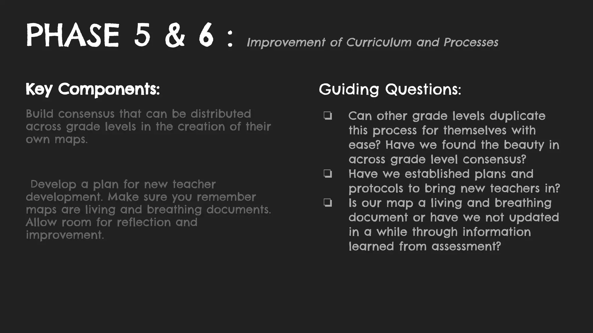 Project map curriculum map development guide | PPT