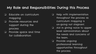 Project map curriculum map development guide | PPT