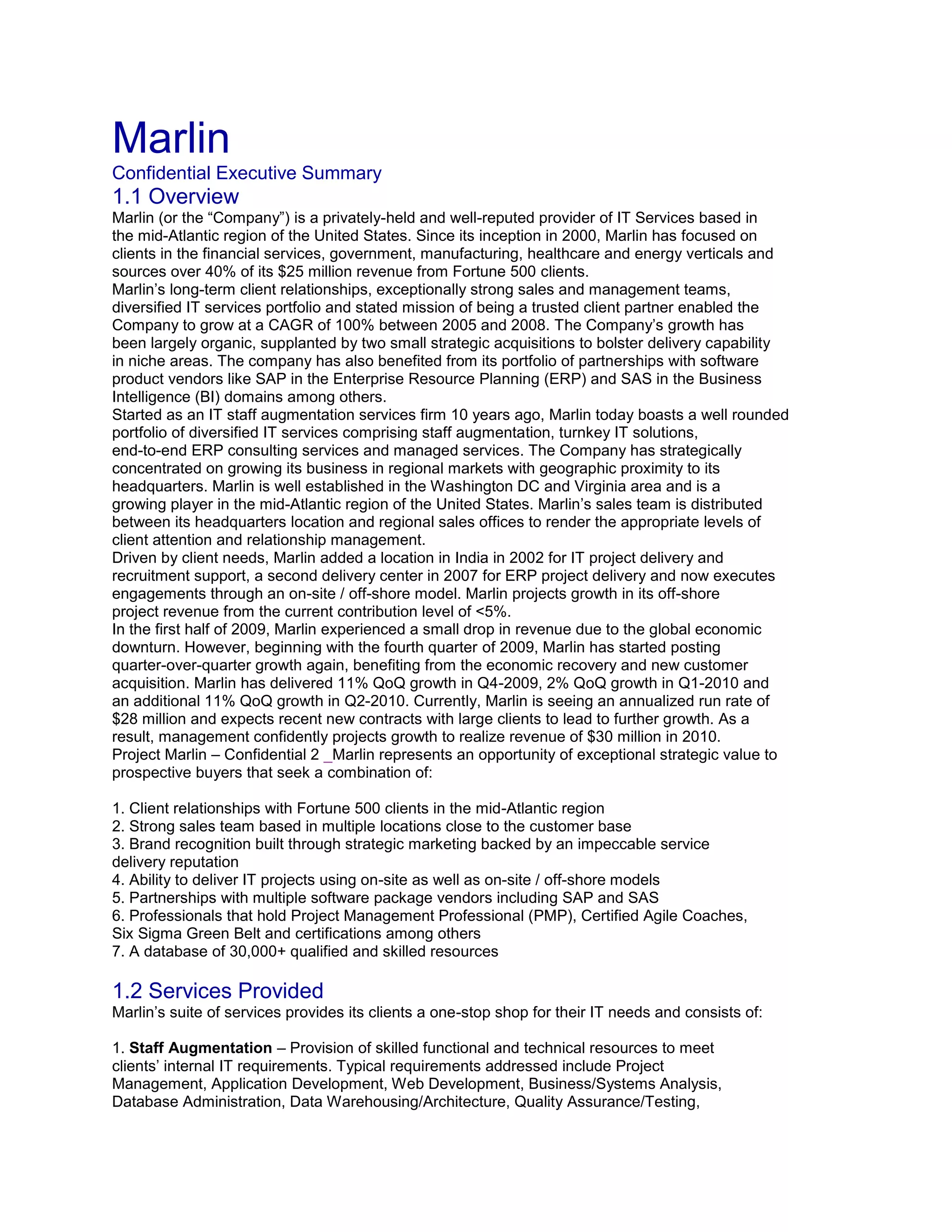 Project Marlin[1] | DOCX