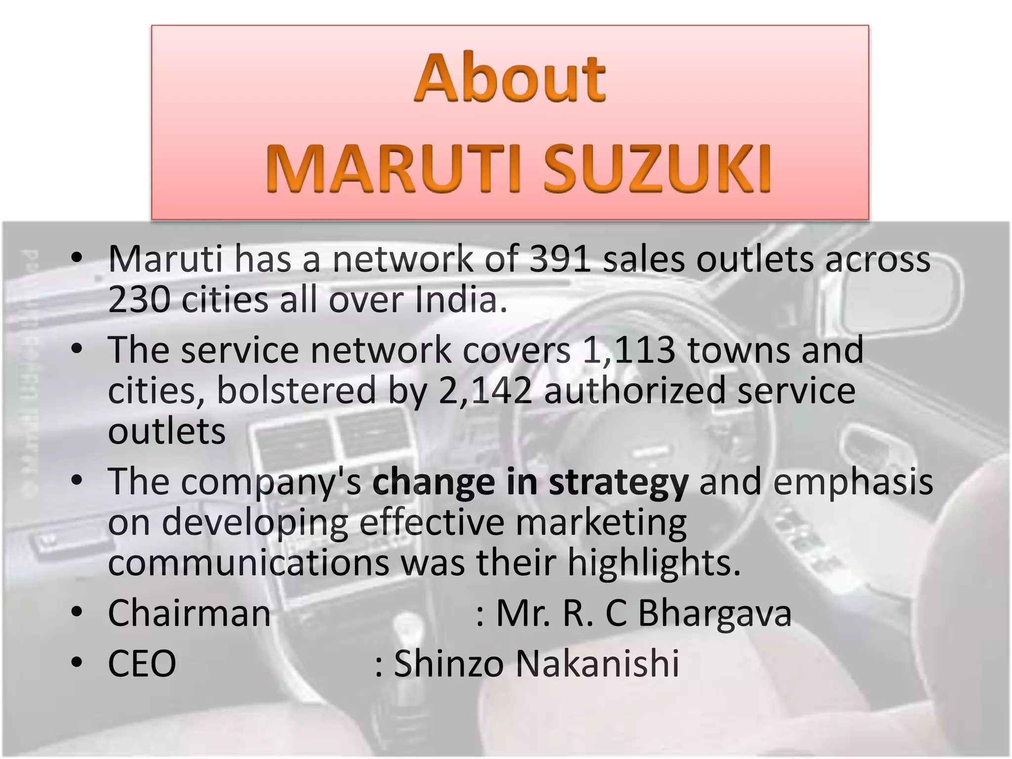 maruti suzuki by rohit motwani | PPT