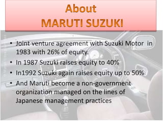 maruti suzuki by rohit motwani | PPTX