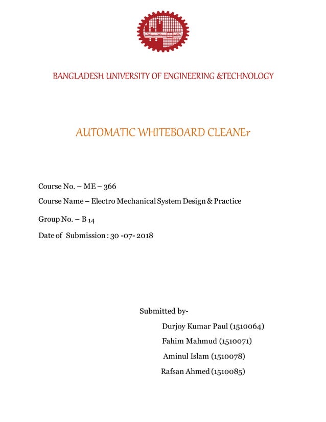 AUTOMATIC WHITEBOARD CLEANER | DOCX