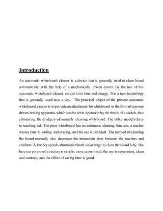 AUTOMATIC WHITEBOARD CLEANER | DOCX