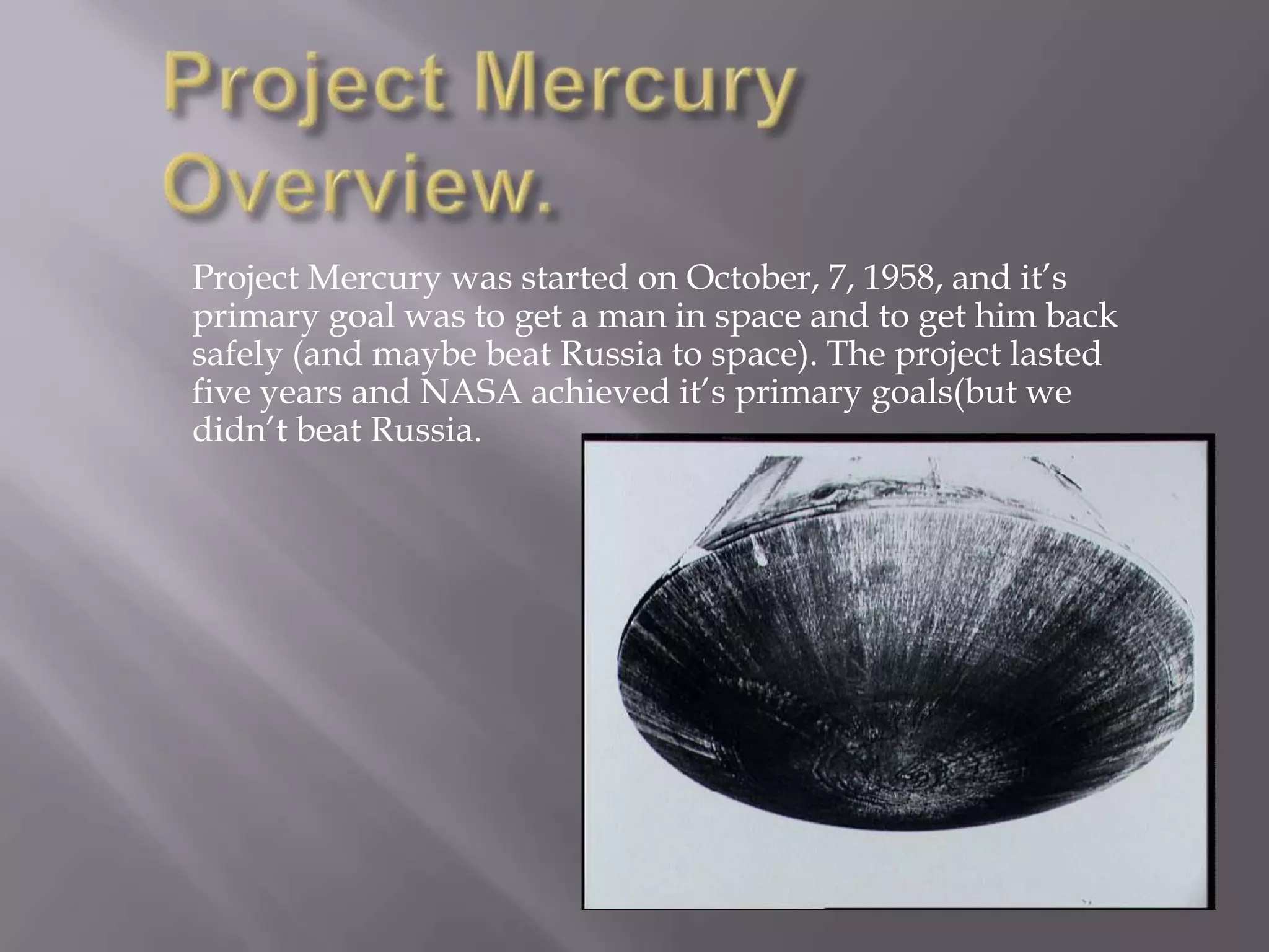 Project mercury | PPTX