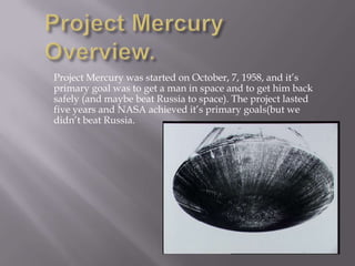 Project mercury | PPTX