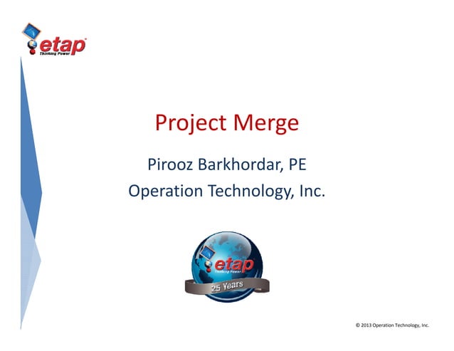 ETAP - Project merge | PDF
