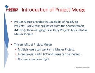ETAP - Project merge | PDF