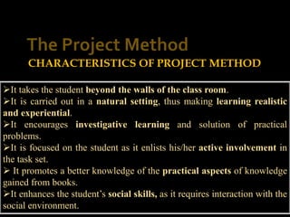 Project method | PPTX | Homework and Study | Education