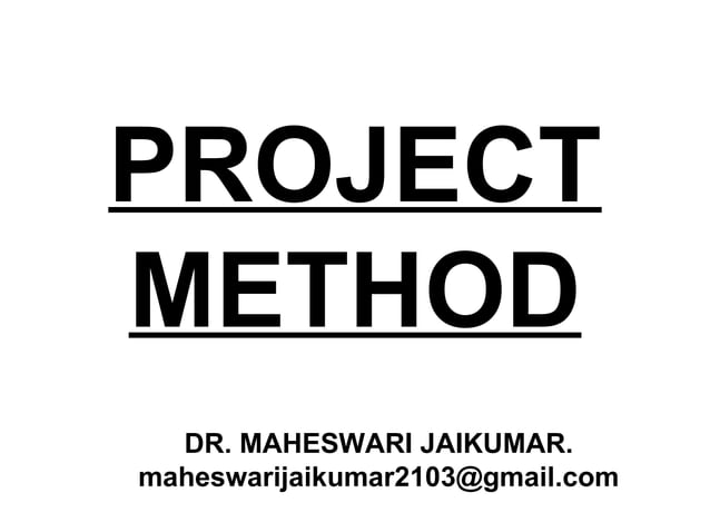 Project Method | PPT