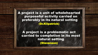 Project method - Thiyagu | PDF