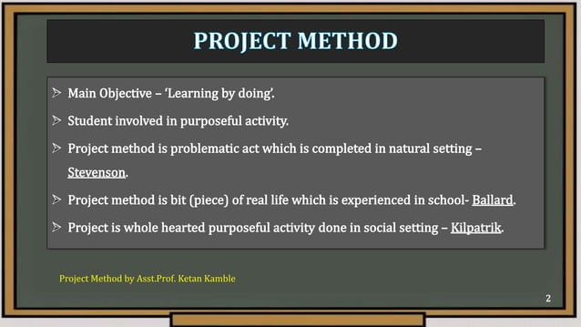 Project method | PPT