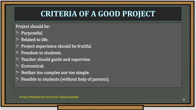 Project method | PPT