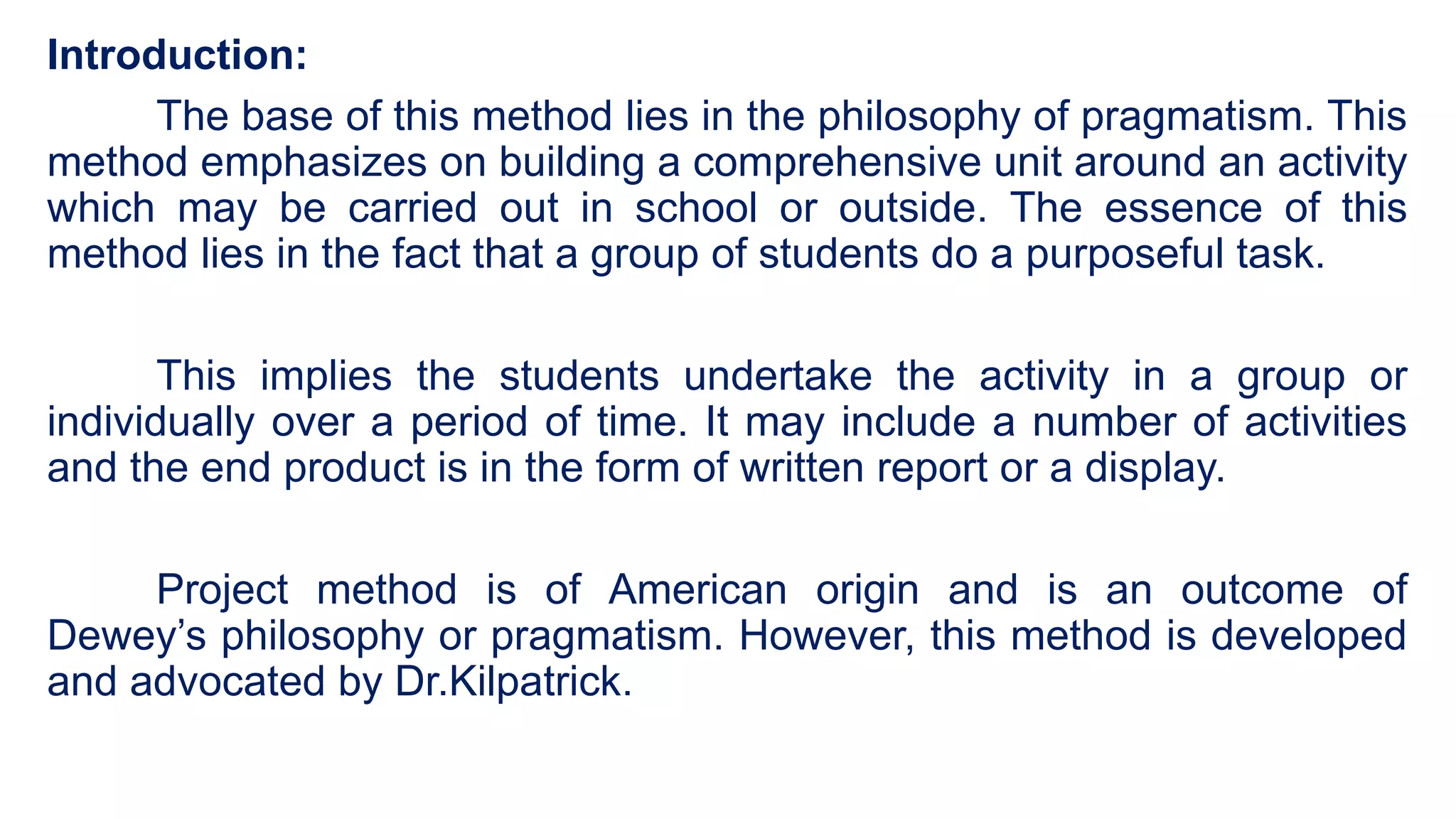 Project Method | PPTX