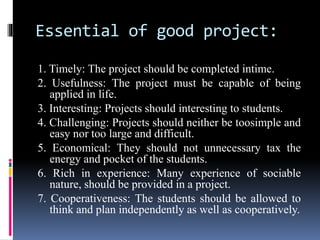 Project method.pptx | Homework and Study | Education